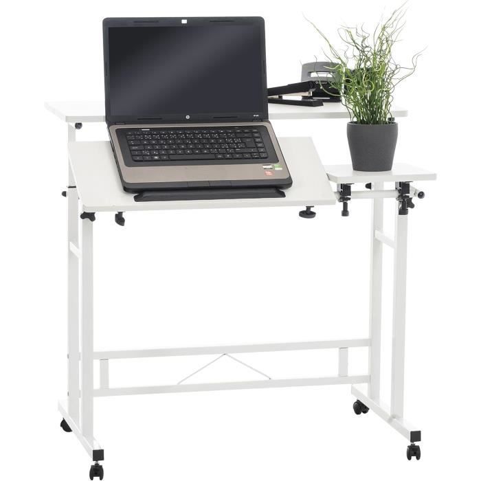Bureau Design Telford Avec 2 Tablettes Ajustables I Table D'Ordinateur ...
