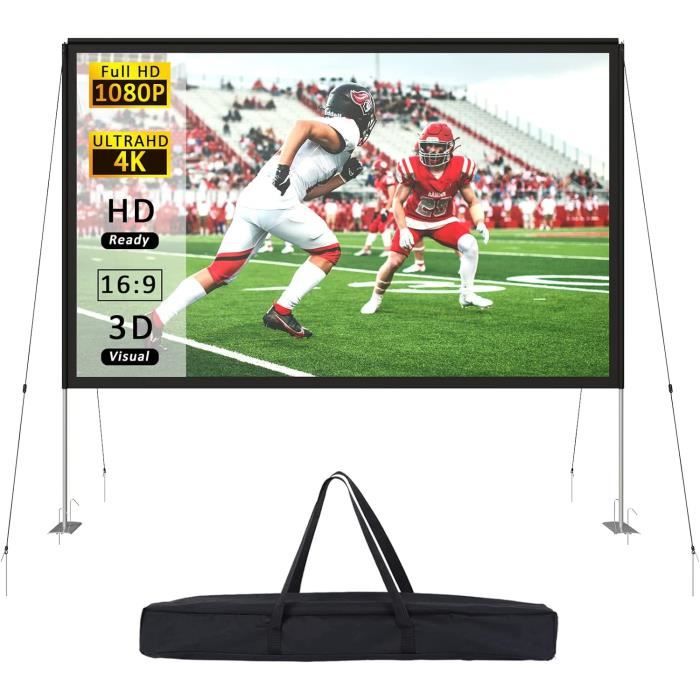 Ecran Videoprojecteur 120 Pouces, Ecran De Projection Devant Et ...