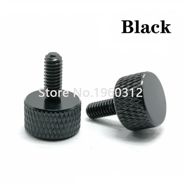 VIS,black-M3 x 8--5 pièces-lot M3 M4 * 6-8-10-12-16 vis moletée à ...