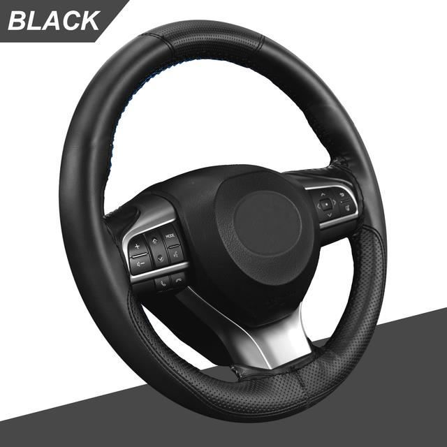 COUVRE-VOLANT,Black--Housse de Protection pour volant de voiture ...