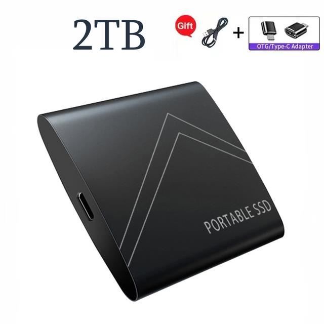Disque dur externe,Black 2TB--Disque dur externe Portable de grande ...