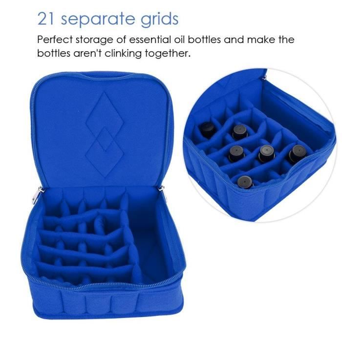 21 Grid Pochette huile essentielle Sac Rangement Organisateur sac de ...