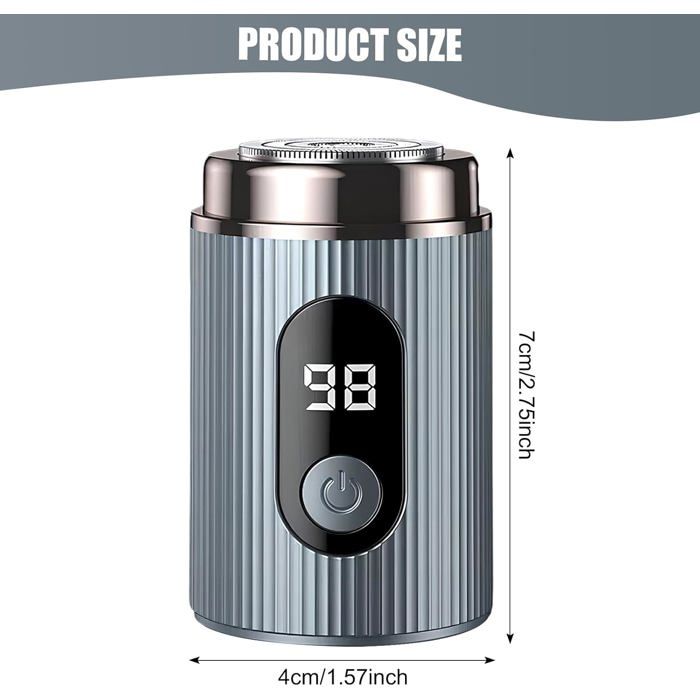 Mini Rasoir Electrique, Usb Rechargeable Shaver Avec Affichage Led ...