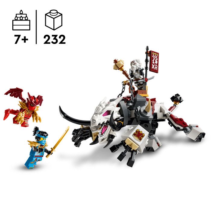 LEGO NINJAGO 71863 Zilvar et Grimtak la Bête Draconique - Jouet Ninja ...