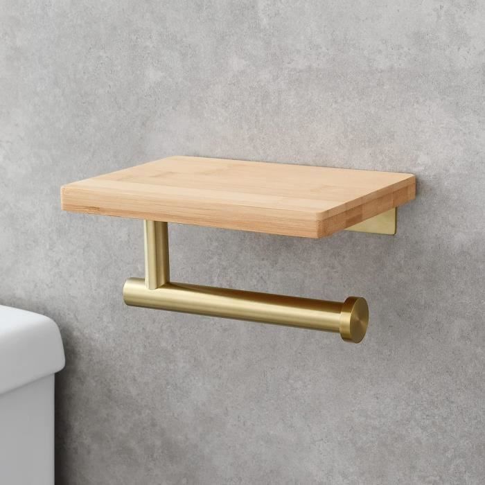 Support Papier Wc Mural Inox Porte Rouleau Papier Toilette Mural Avec ...