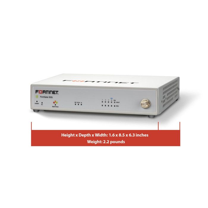 Fortinet FortiGate-50G Firewall SD-WAN con 5 porte Gigabit per piccoli ...