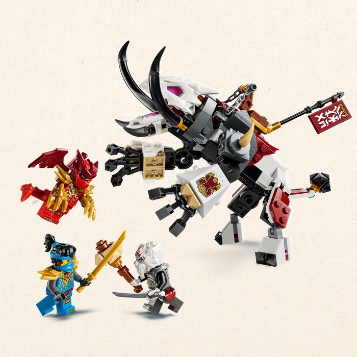 LEGO NINJAGO 71863 Zilvar et Grimtak la Bête Draconique - Jouet Ninja ...