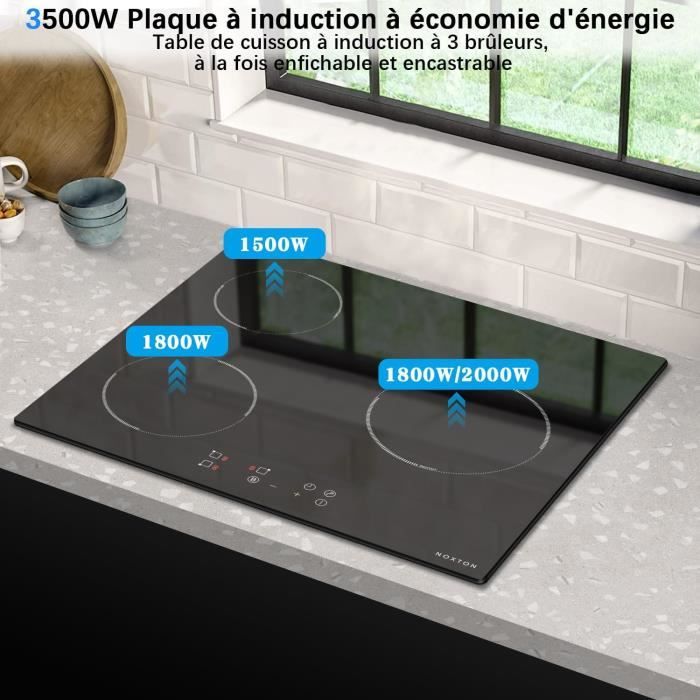 Plaque Induction 3 Feux Avec Prise, Plaque De Cuisson Induction ...