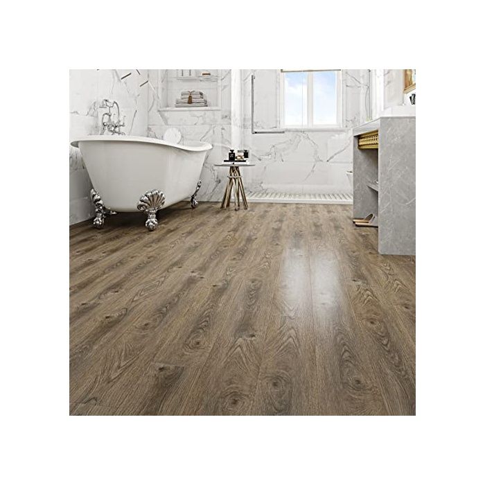 Dalle PVC Adhesive Sol Bois Chêne Rustique Lino Sol Adhesif Bois Marron ...