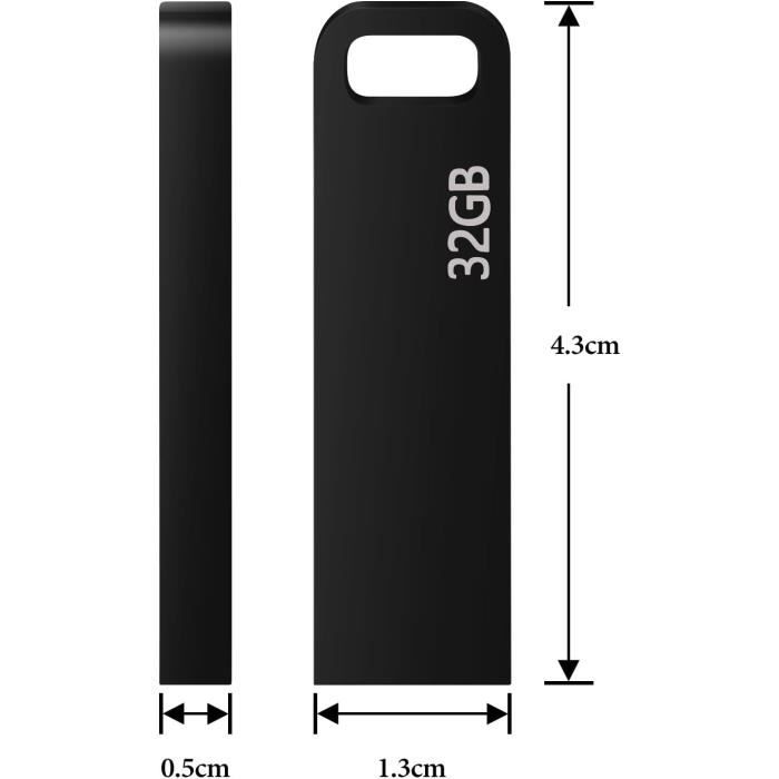 Clé Usb 32 Go Cle Usb Métal Etanche Clef Usb Avec Clés Clés Usb 3.0 ...