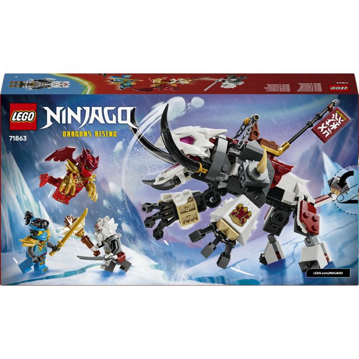 LEGO NINJAGO 71863 Zilvar et Grimtak la Bête Draconique - Jouet Ninja ...