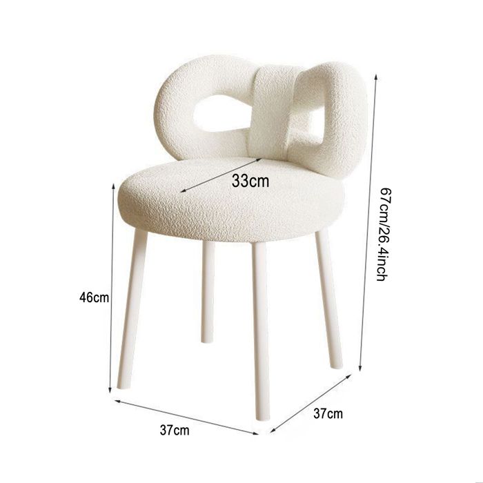 Tabouret de coiffeuse avec nœud papillon - CREMLANK - Chaise de ...