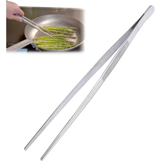 Pincettes Cuisinier, Pince Precision Cuisine, Pince Cuisine Inox, 30Cm ...