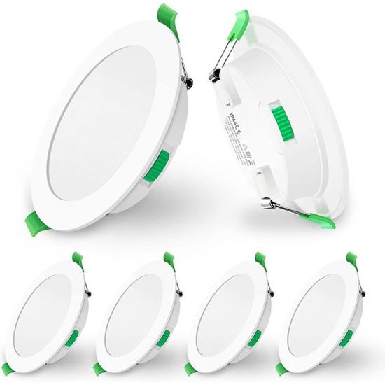 LED Spot Encastrable Extra Plat 230V, 10W 800 Lumen Dimmable Rond Ultra ...