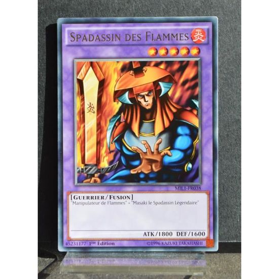Carte YU-GI-OH MIL1-FR038 Spadassin des Flammes (Flame Swordsman ...