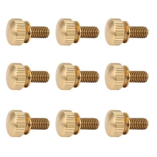 Ashata vis hélicoïdale moletée à tête ronde 50pcs vis moletée plate à ...