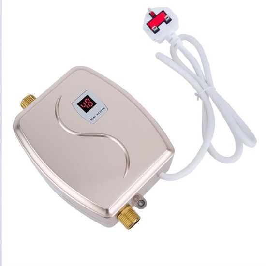 ZJCHAO Chauffe-eau 220V -240V 3000W Mini chauffe-eau instantané électrique sans réservoir Salle ...