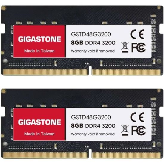 Gigastone 16Go Kit2x8Go DDR4 3200MHz SODIMM RAM - Cdiscount Informatique