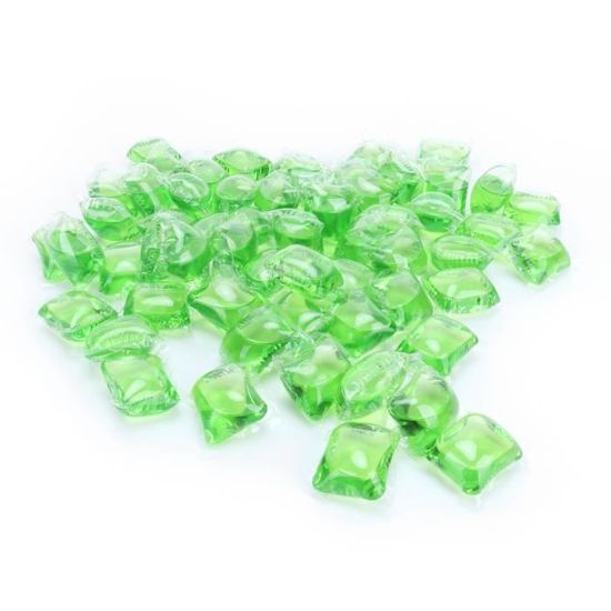 HURRISE Détergent à lessive 60pcs Capsule de Perle à Linge 8g Nettoyant ...