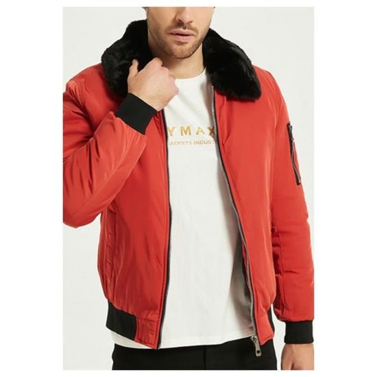 Blouson Bomber Rouge Homme Rouge - Cdiscount Prêt-à-Porter
