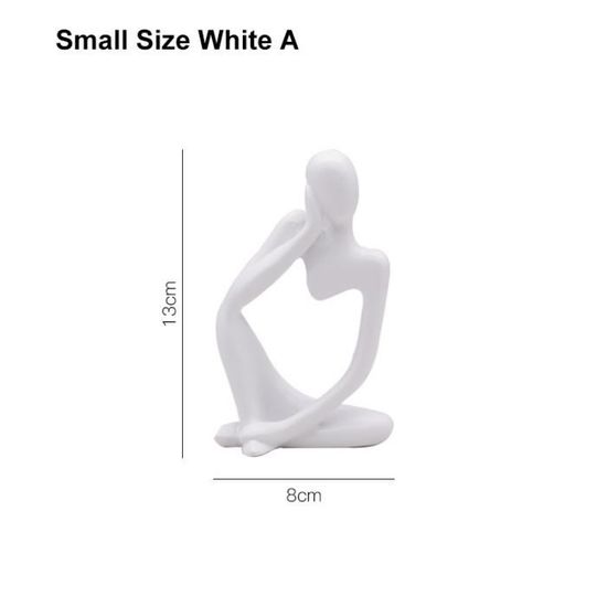 STATUETTE,Small Size White A--Statues de décoration nordique moderne ...
