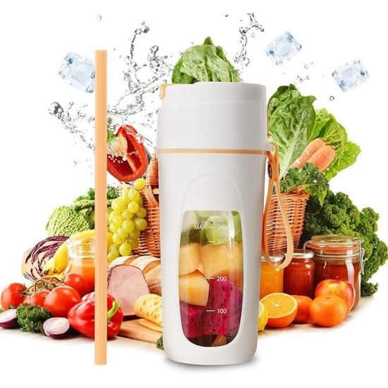 Mini Blenders de jus personnel rechargeable par USB avec six lames en ...