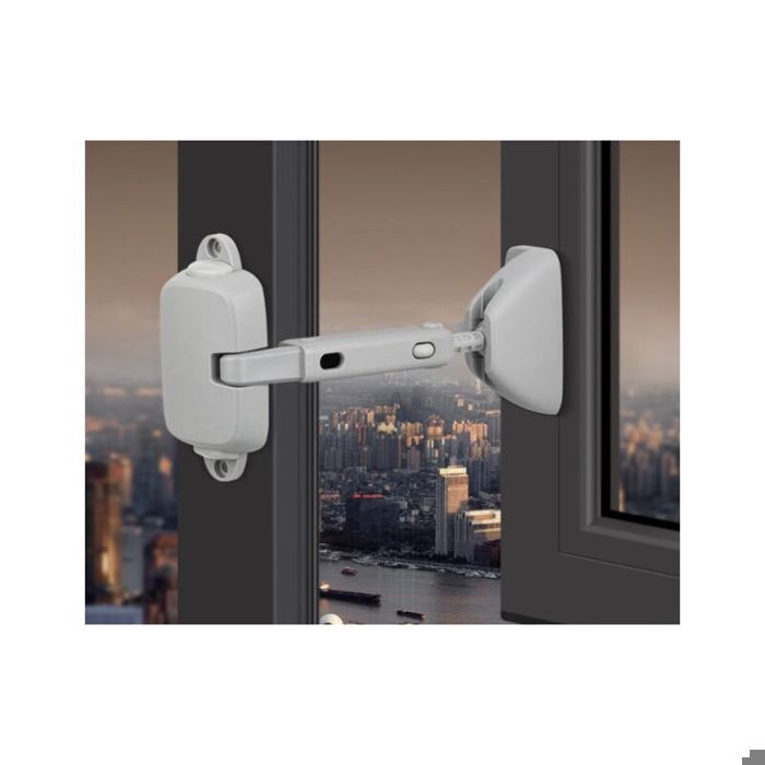 1 lot de limiteur de fenêtre de sécurité réglable pour bébé, verrou de sécurité de fenêtre à l ...