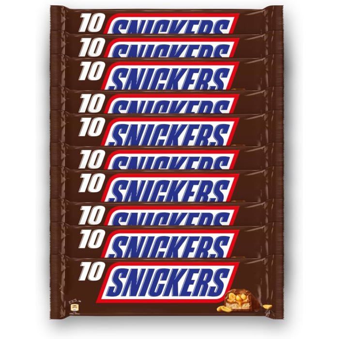 SNICKERS - Lot de 100 Barres de 50g - 5kg - Cdiscount Au quotidien