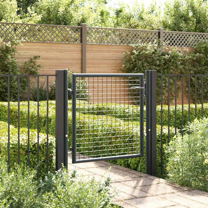 Portillon de patio en acier galvanisé - VIDAXL - 100x125 cm ...