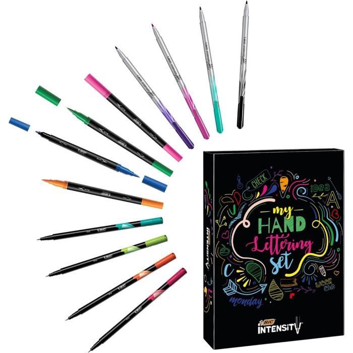 My Hand Lettering Kit Stylos Feutres Intensity (X20 - 0,4 Mm)-Medium ...