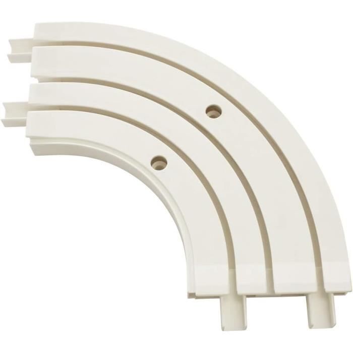 Arceau de baie pour rallonges de tringle à rideaux GE3-3 voies, angle à 90°, 18,5-18,5 cm ...
