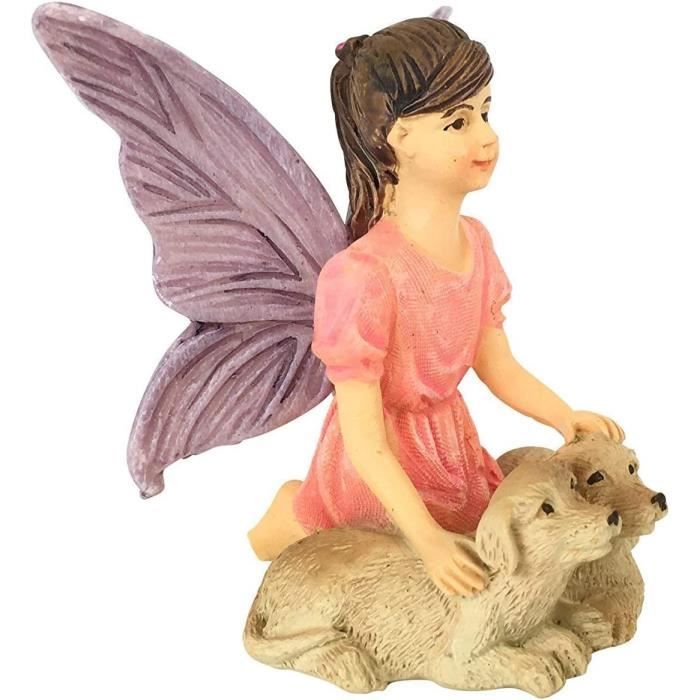 Sofie la fée et Ses Chiots, Une Figurine de fée Miniature pour Votre ...
