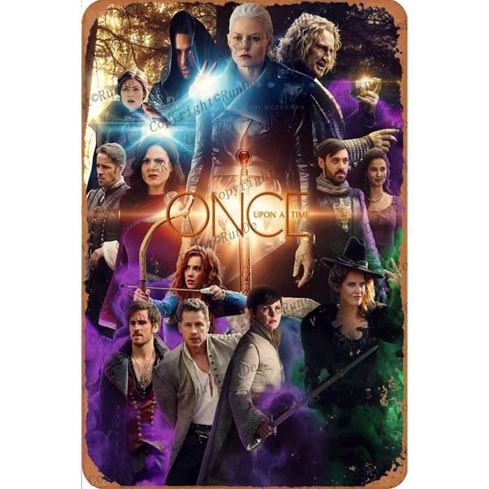 Once Upon A Time TV Poster Panneau Mural en étain rétro Art Peinture de ...