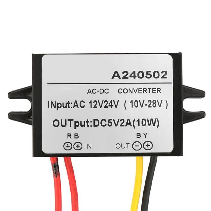 Duokon Alimentation DC 5V AC 12V 24V à DC 5V Buck Converter AC DC ...