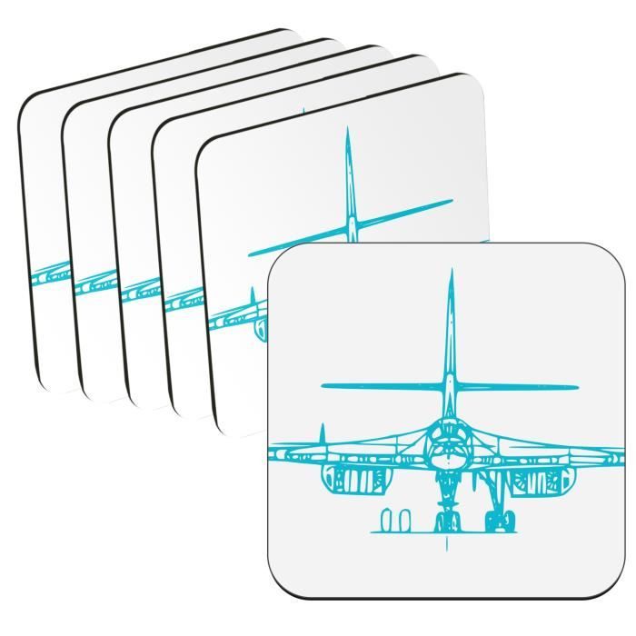 Sous Verre Liège (Lot de 6) Avion Militaire Face URSS dessin Plan ...