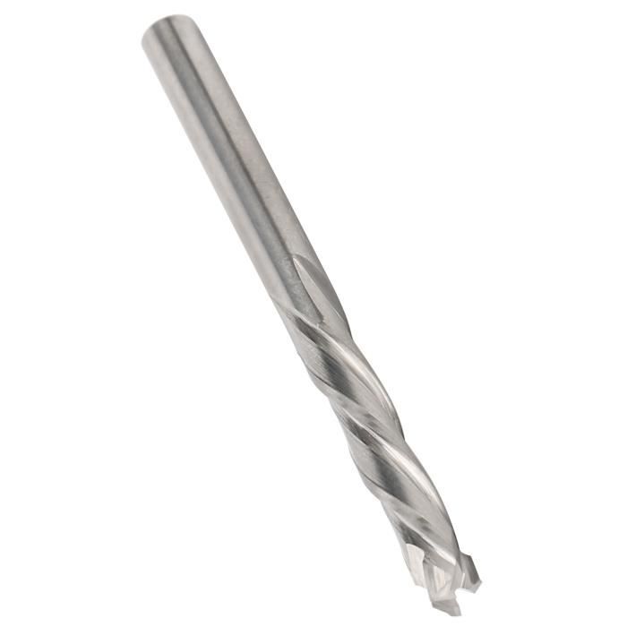Fdit Fraise 4 mm Fraise argentée à 3 dents pour outils de coupe métal ...