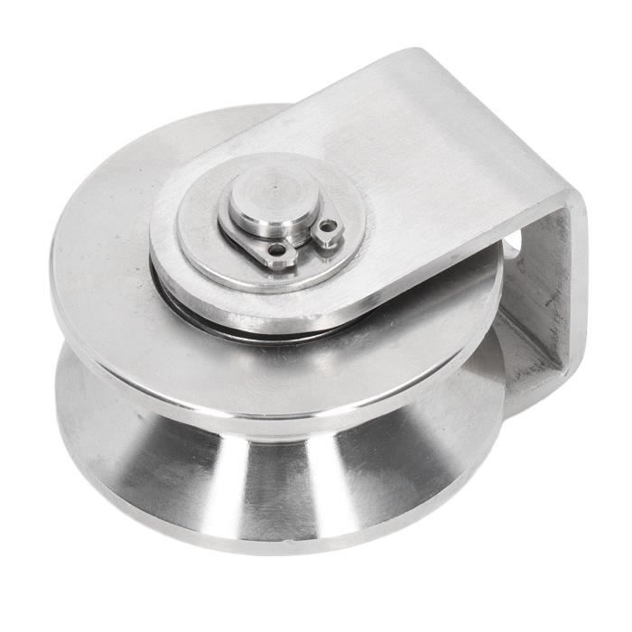 Poulie De Roue à Rainure En V Poulie De Voie à Double Roulement En Acier - Cdiscount Auto