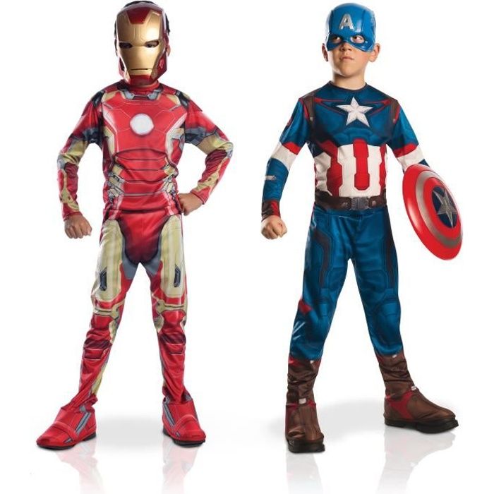 Rubies Ensemble Déguisements Captain América Et Iron Man Avengers 2