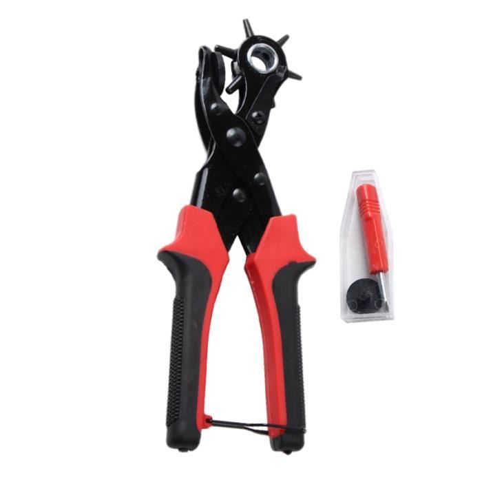 1 Pc trou poinçon pince perforateur pinces à œillets rotatif multi ...