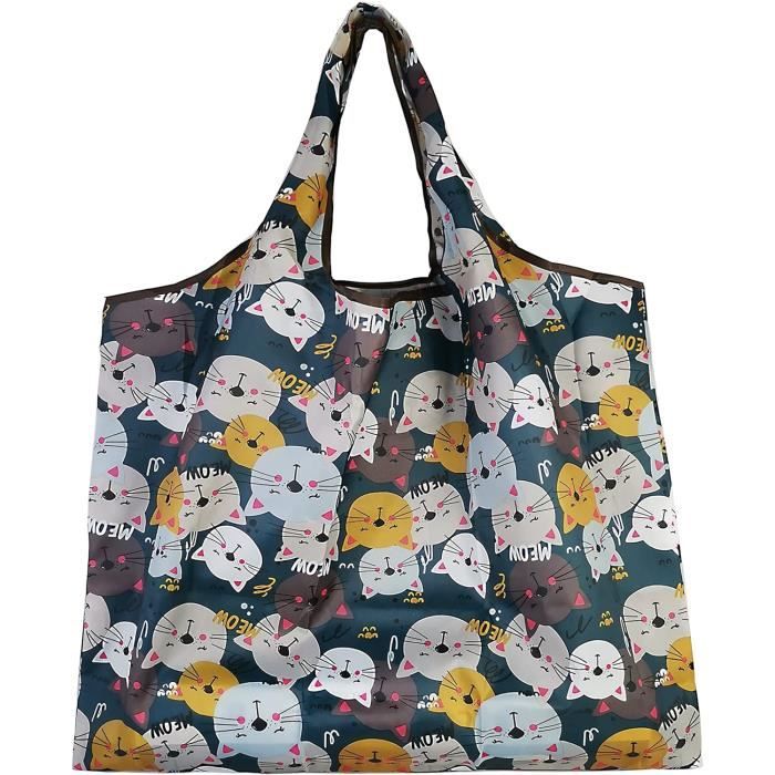 Lin's Liliana Grand sac pliable 50 x 66 cm, sac de courses réutilisable ...