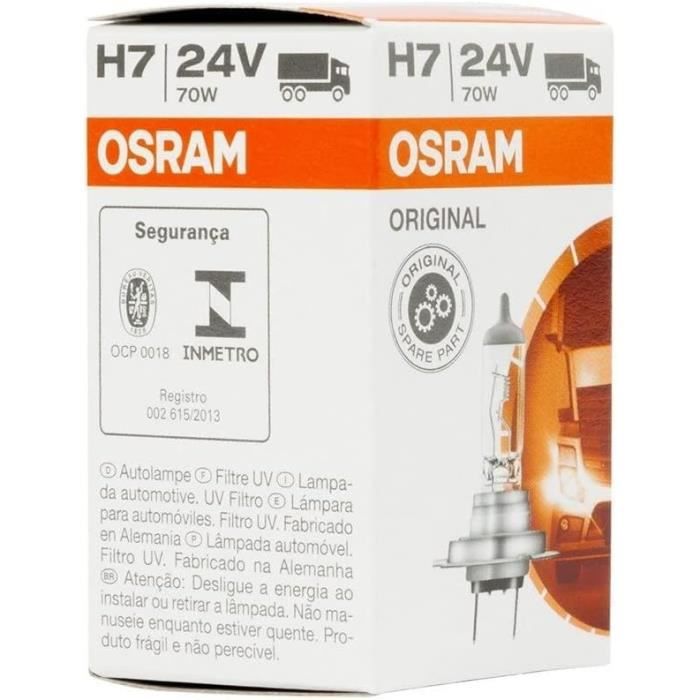 Osram 64215 Lampe, H7, 24V-70W, PX26d, 1 piece en[S83] - Cdiscount Auto