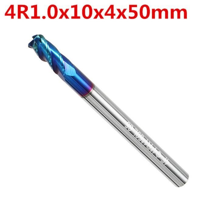 TEMPSA Fraise Foret Perceuse Fraisage CNC 4 Flûtes Tungstène Carbure ...