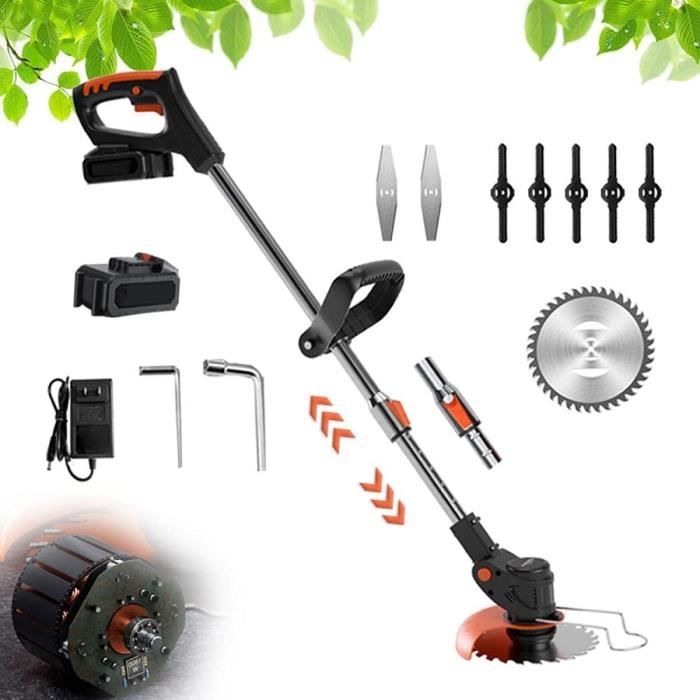 Rotofil Electrique Coupe-Bordures Débroussailleuse Sans Fil Avec 3 ...