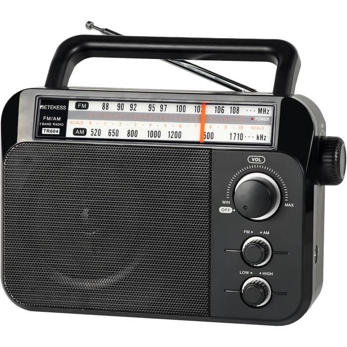 Tr604 Radio Portable Fm, Poste Radio Pile Et Secteur, Excellente ...