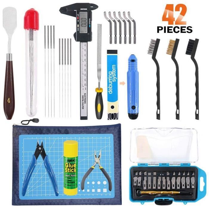 42 pièces kit d'outils d'imprimante 3D coupe-tube étrier numérique ...