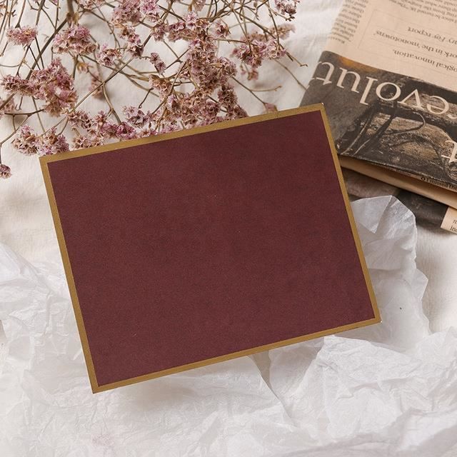 Carte d'invitation,Wine red blank B-50pcs--Cartes de vministériels x de ...