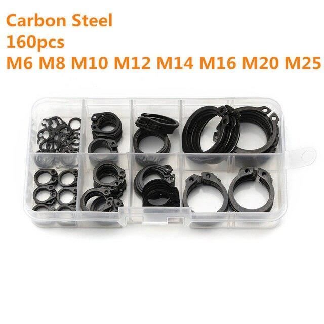 RONDELLE,160PCS--Kit'assortiment de Circlips de retenue externes ...