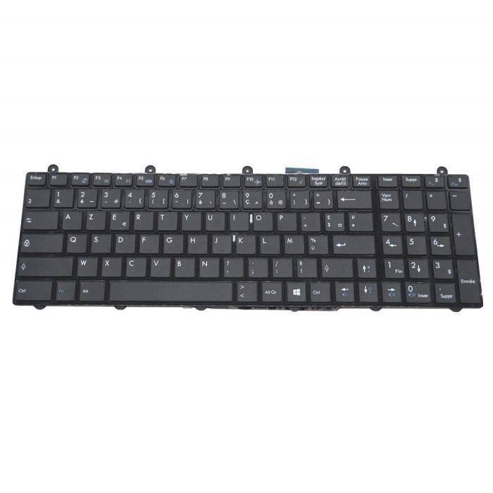 Claviers pour pc portable KINPOWER Clavier AZERTY Français pour MSI ...