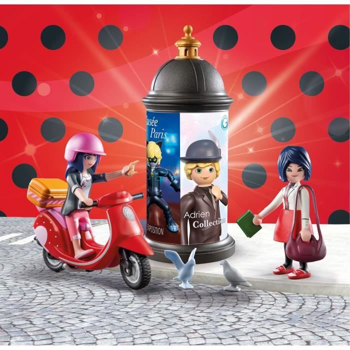 PLAYMOBIL 71864 Marinette à scooter & Kagami, Miraculous, 17 pièces ...