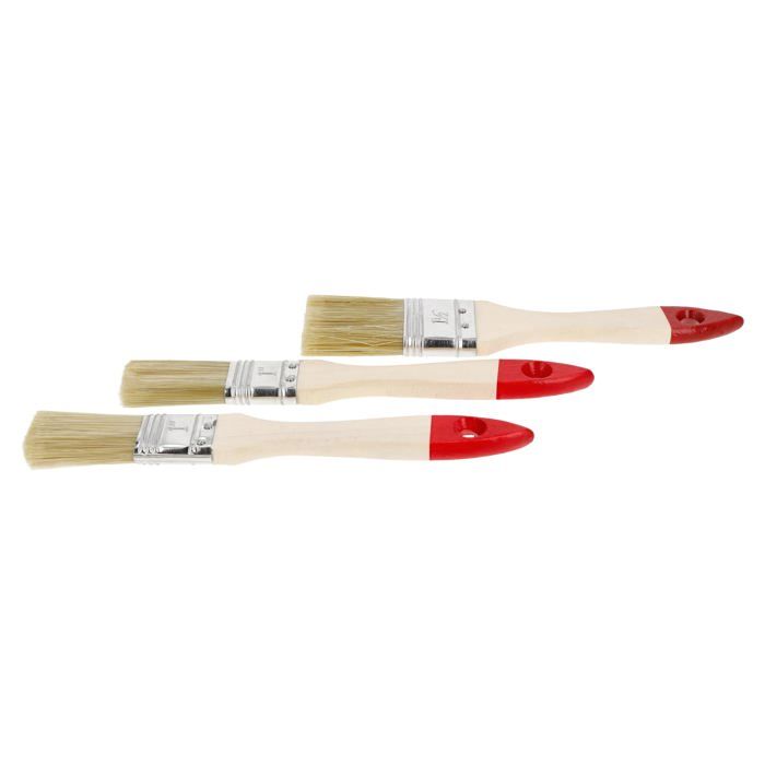 Lot 3 pinceaux plats AIMOONSA 1,5" & 2 x 1" – poils naturels, manche ...
